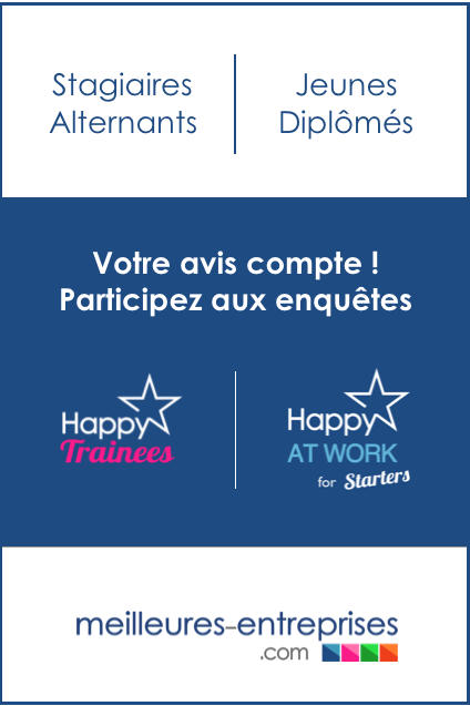 L’affiche HappyTrainees + HappyAtWork | Starters – ChooseMyCompany